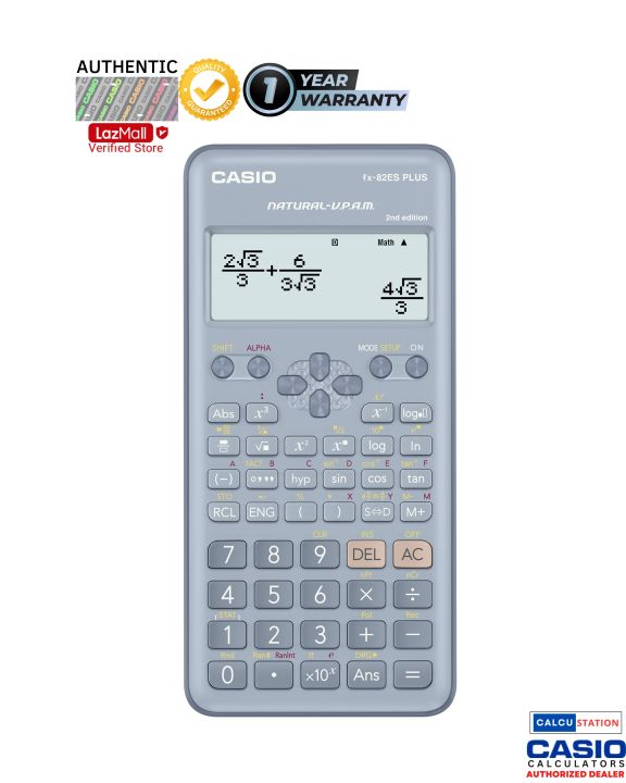 Casio Calculator fx-82ES PLUS-2BU | Lazada PH