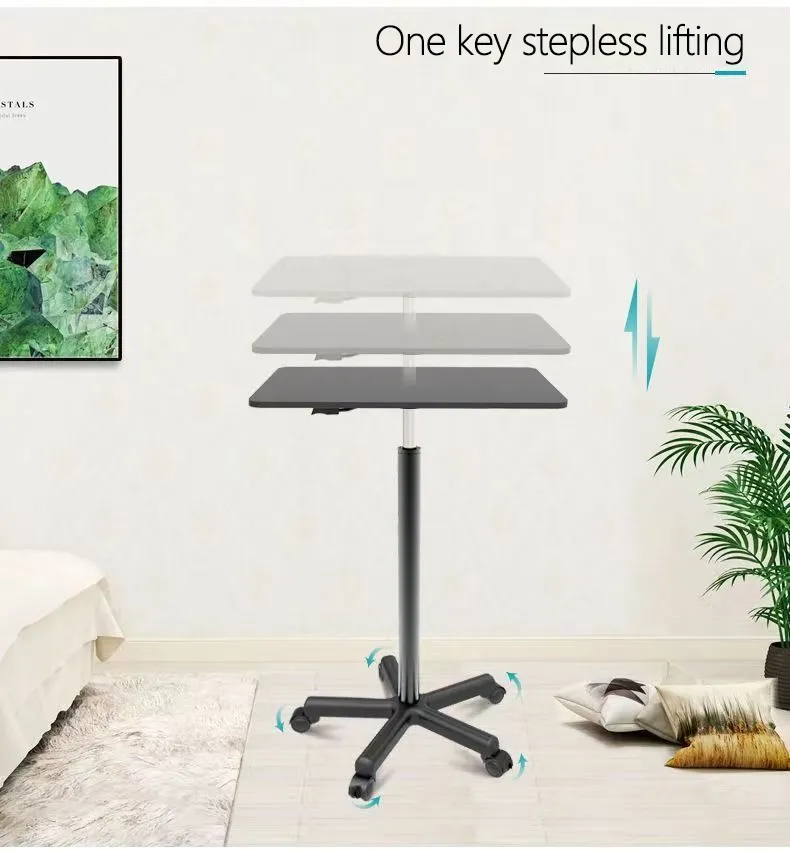 Mobile lifting table standing work table sofa bedside table mobile ...