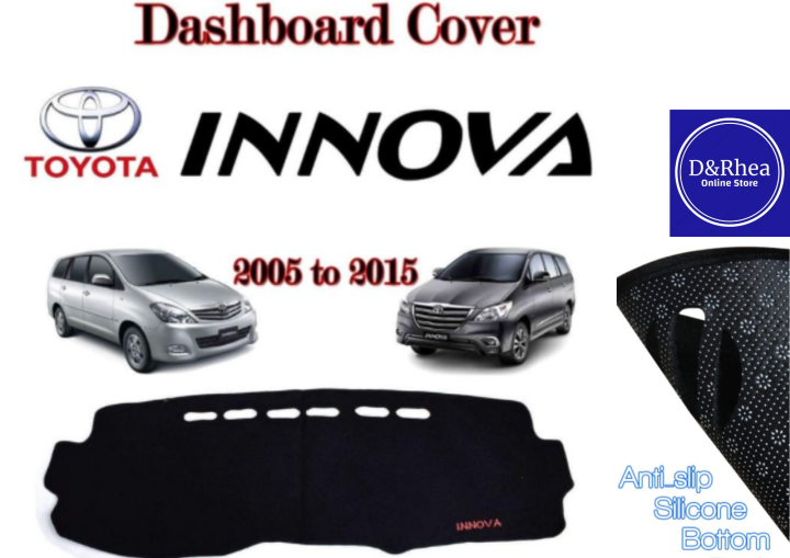Dashboard Cover for Toyota Innova 2005 to 2015, Insulated Dashboard ...