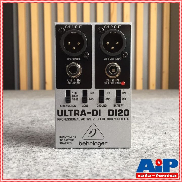 BEHRINGER DI20 ULTRA DI BOX DI 20 Professional Active 2 Channel DI-Box Splitter DI-20 เอไอ-ไพศาล ...