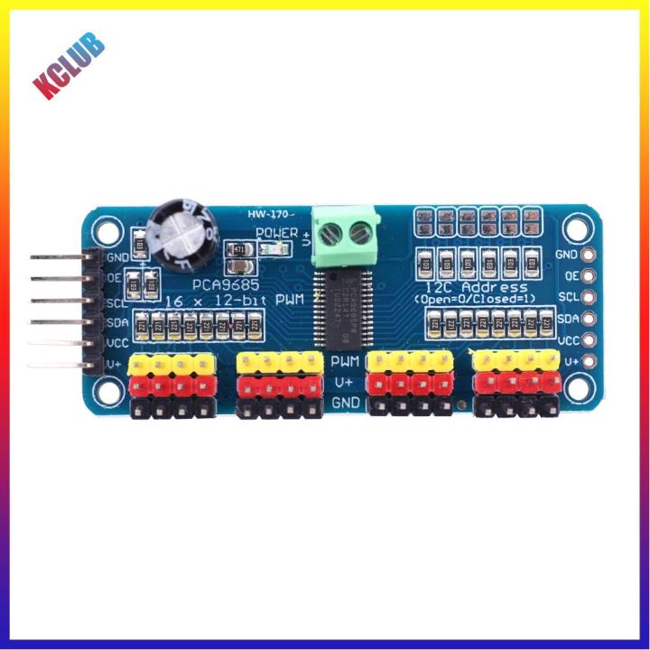 Pca9685 Pwm động Cơ Servo Lá Chắn điều Khiển Iic Giao Diện 16 Kênh 12 Bit Pwm động Cơ Servo Mô