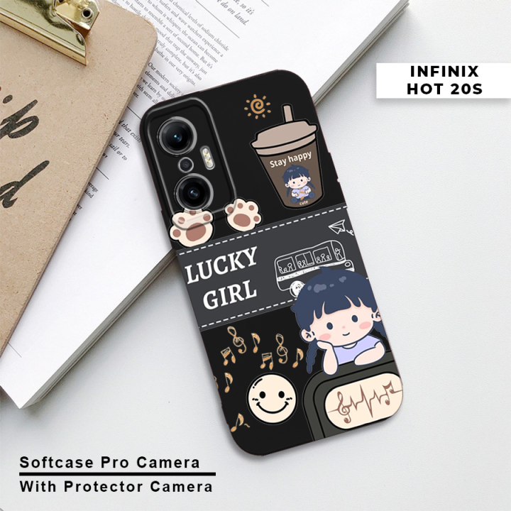Case INFINIX HOT 20S - Casing INFINIX HOT 20S [LUCKY GIRL] Case Pro ...