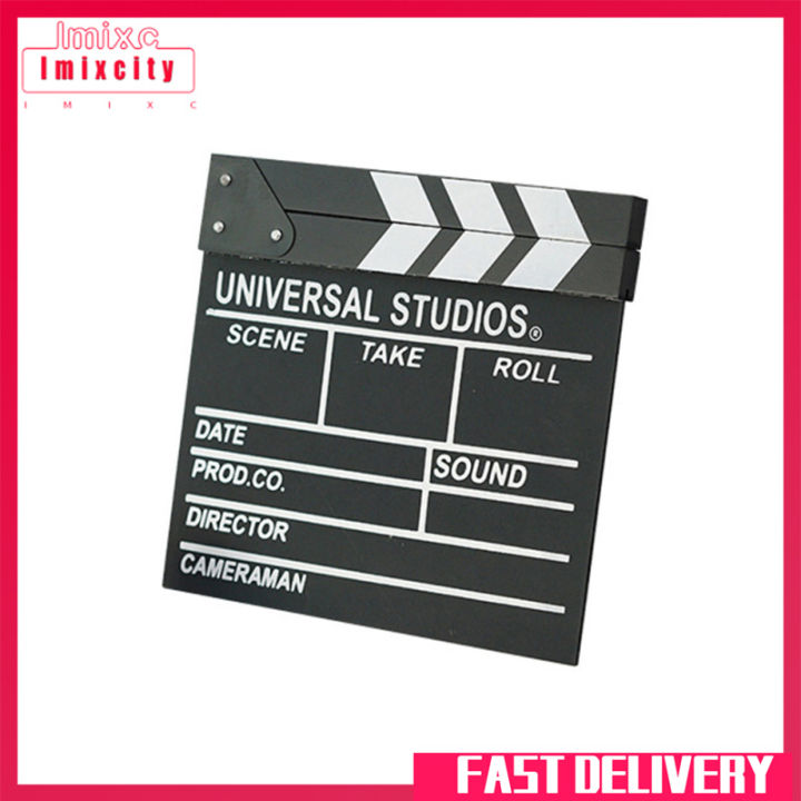 Imixcity Movie Film Clap Board, 12"x11" Wooden Movie Clapboard Film ...