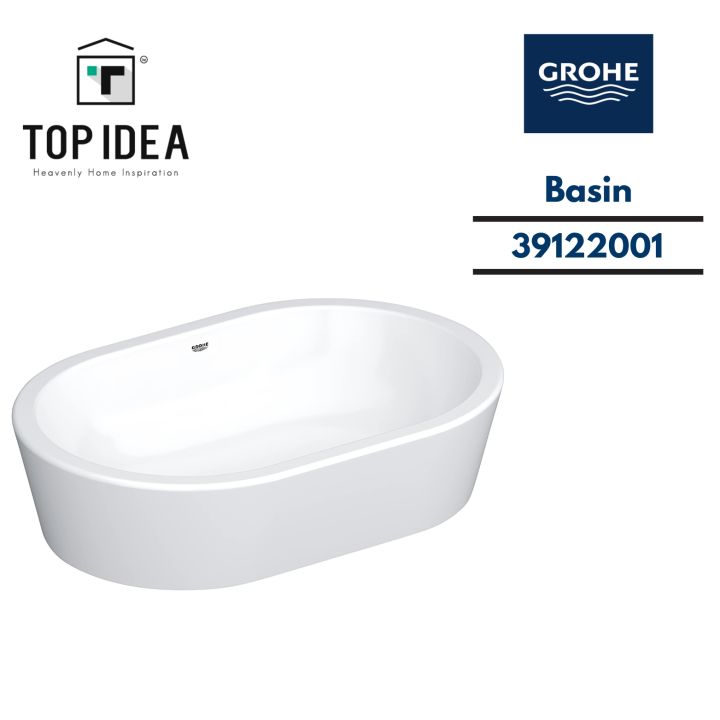 GROHE Eurocosmo Vessel Basin 60 | Alpine White | HyperClean | ProGuard ...