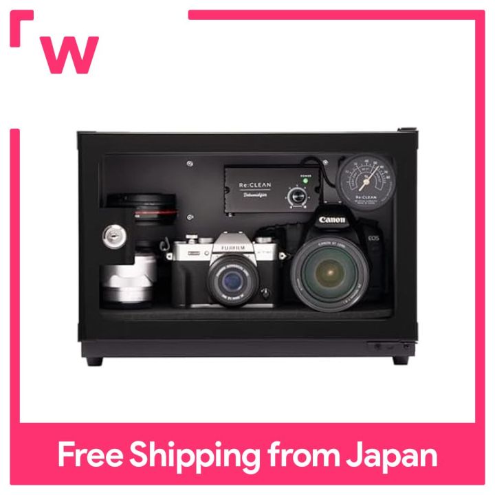 Re:CLEAN 21L Damp-proof cabinet, Japanese analog hygrometer, dry box ...