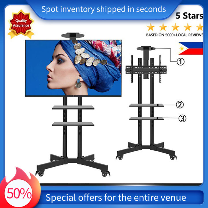 MC-TV stand, TV monitor stand (support 32-65 inch screen) movable, with ... MC-TV stand, TV monitor stand (support 32-65 inch screen) movable, with ...