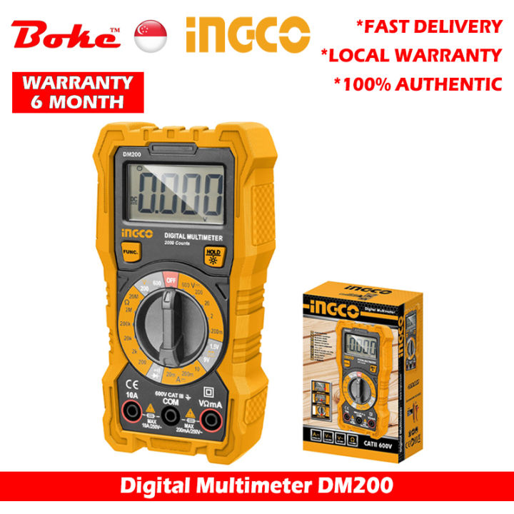 INGCO DM200 Digital Multimeter | Lazada Singapore