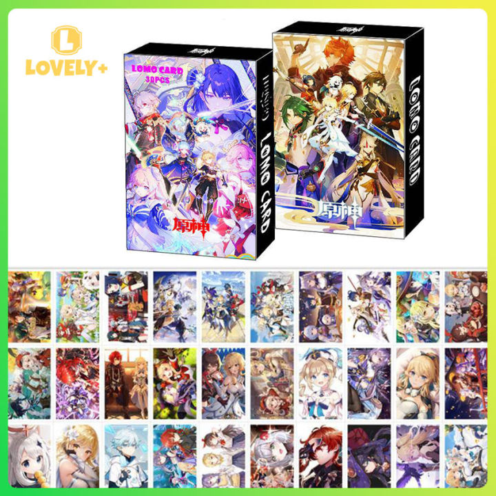 Anime Lomo Cards 30Pcs/Box Genshin Impact Mini Photocard LOMO Card Fans ...