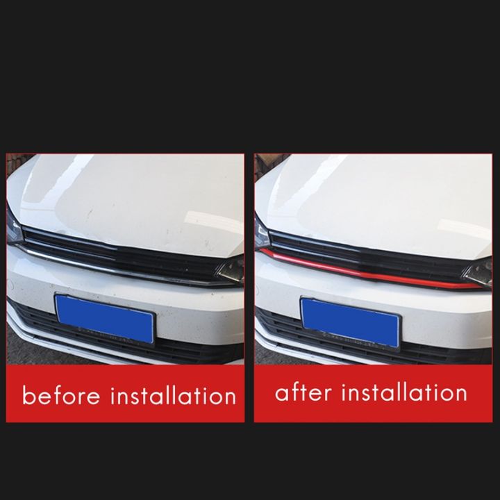 for L 2016-2021 Car Front Bumper Grille Decoration Strip Trim Cover ...