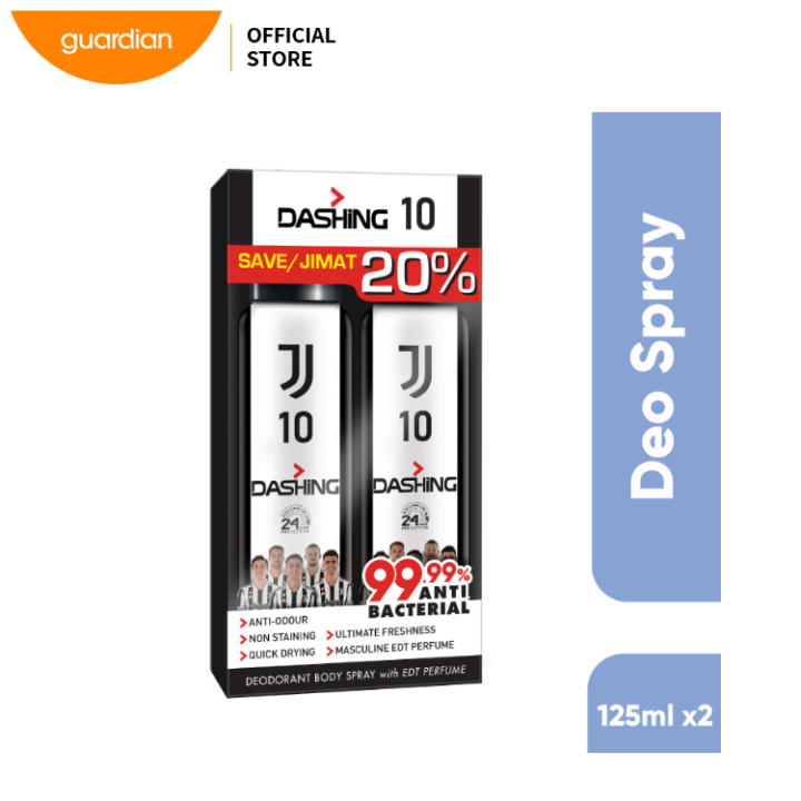 Dashing Sport 10 Deodorant Spray 125Ml X2 | Lazada