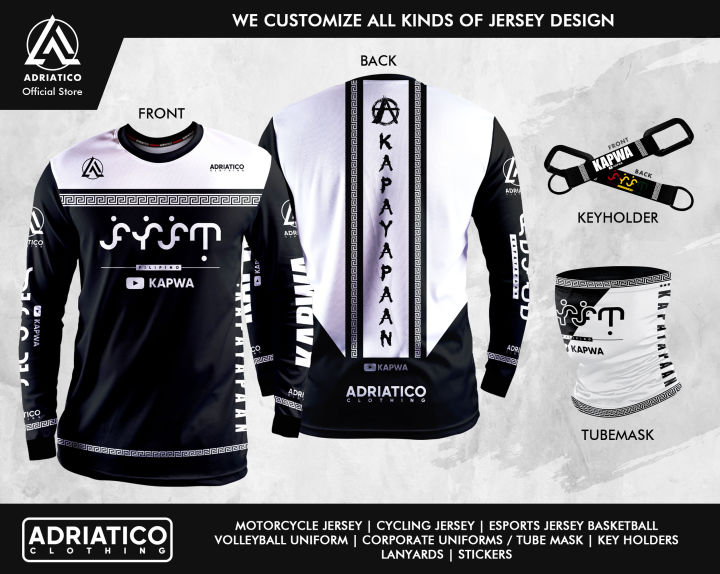 Adriatico x Ako si Kapwa Filipino Rider " Motovlog" Motorcycle Riding Jersey | Longsleeve : T ...