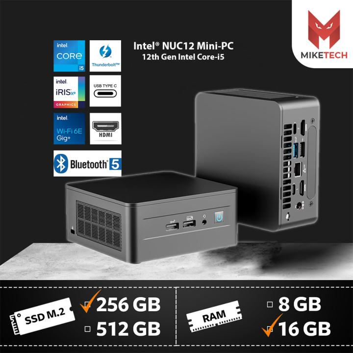 12th Gen, 12-Cores Intel Core-i5, Intel NUC Mini-PC NUC12WSHi5, Iris Xe ...