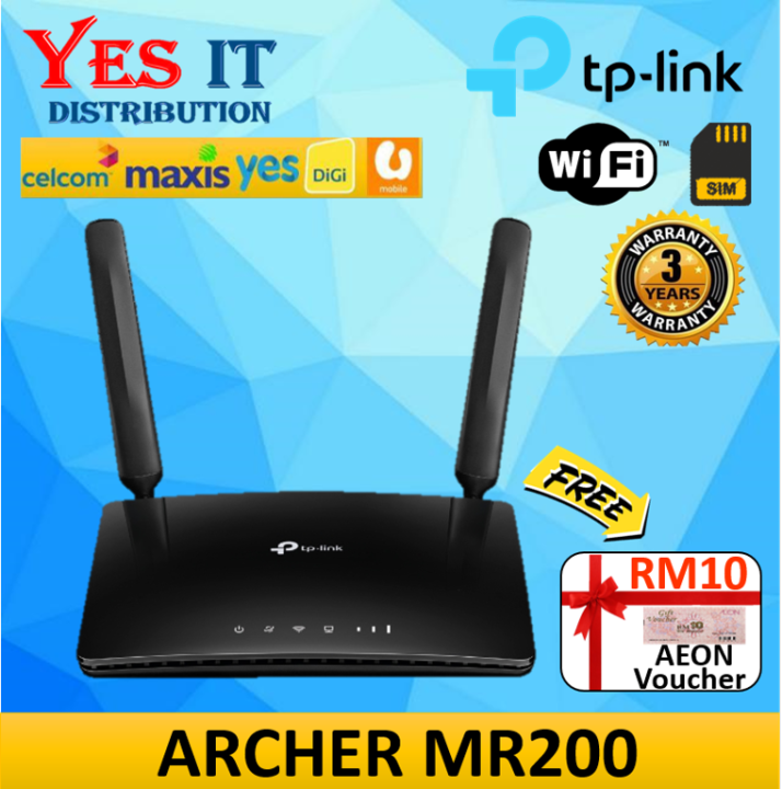 TP-Link TL-MR105 / Archer MR200 AC750 Wireless Dual Band SIM 4G LTE ...