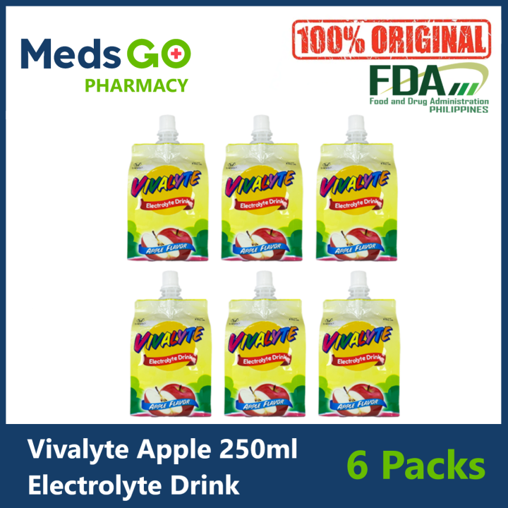 VIVALYTE Electrolyte Drink 250mL Apple 6 Packs | Lazada PH