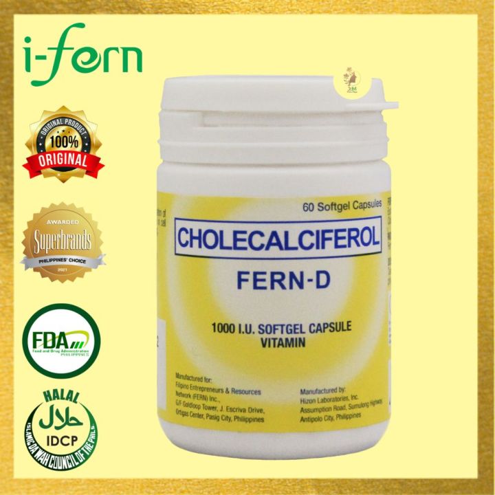 100% Original Fern D Vitamin (60 Softgel Capsules) | Lazada PH