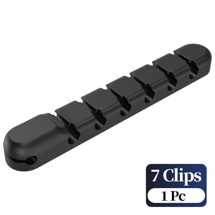 Multi hole Flexible Silicone 3M Adhesive Cable Wire Winder Holder ...