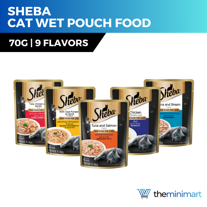 Sheba Cat Wet Pouch Food 70g - 9 flavors | Lazada Singapore