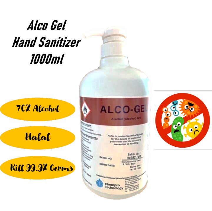 ALCO GEL sanitizer 1kg 1000ml Hand Sanitizer | Lazada