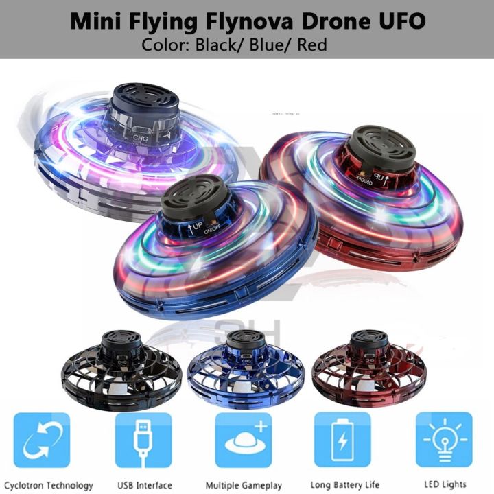 3H Flynova Flying Spinner Boomerang Magic Mini Flying Drone UFO Hand ...