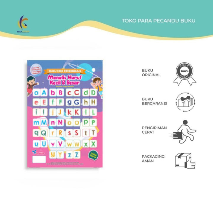 Buku Anak - Buku Poster Mini Pendidikan : Menulis Huruf KEcil & Besar ...