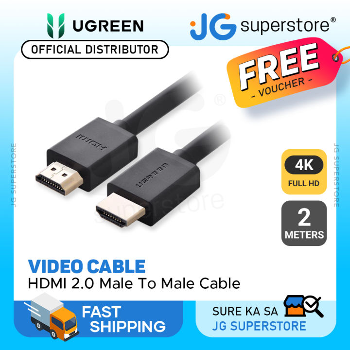 UGREEN High Speed HDMI Male-to-Male Cable with 18 Gbps Ethernet and 4K Resolution Support ...
