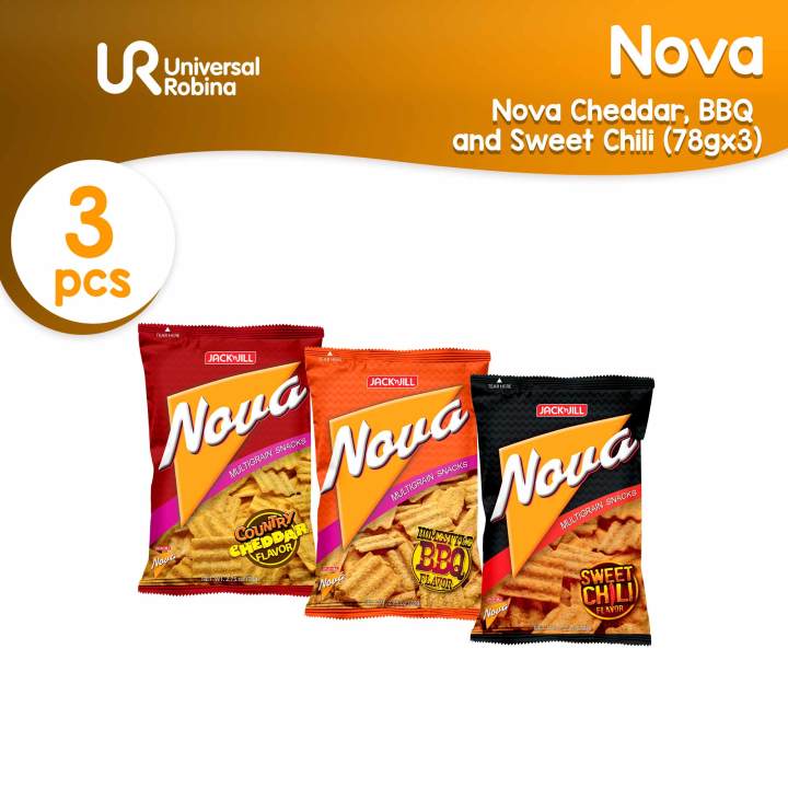 Nova Country Cheddar, BBQ and Sweet Chili (78g x 3) | Lazada PH