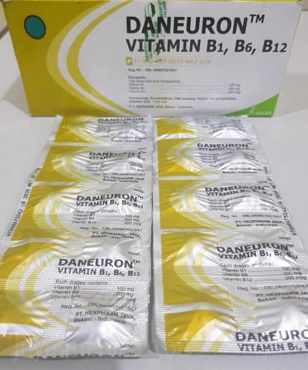 Daneuron Tablet - Vitamin B1 B6 B12 Multivitamin dan Mineral | Lazada ...