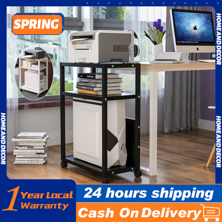 Movable cpu stand rack Printer Table Side Table Home Office Movable ...