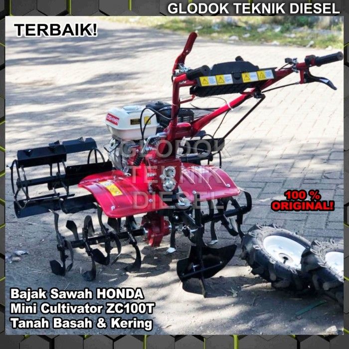 Mesin Traktor Tractor Mini Tiller Cultivator HONDA OSHIMA ZC100T Bajak ...