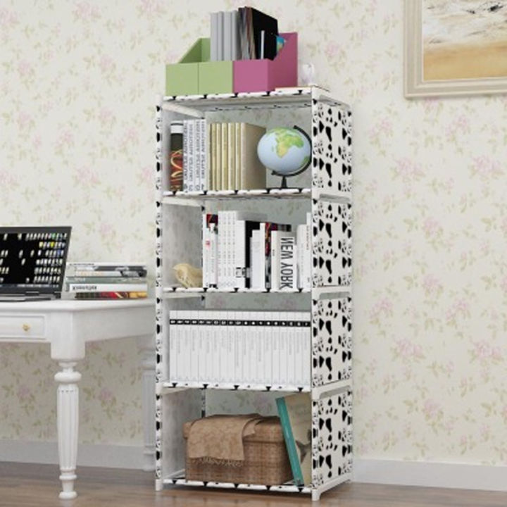 Rak Buku Portable Serbaguna 5 Susun 4 Sekat rak buku minimalis ...