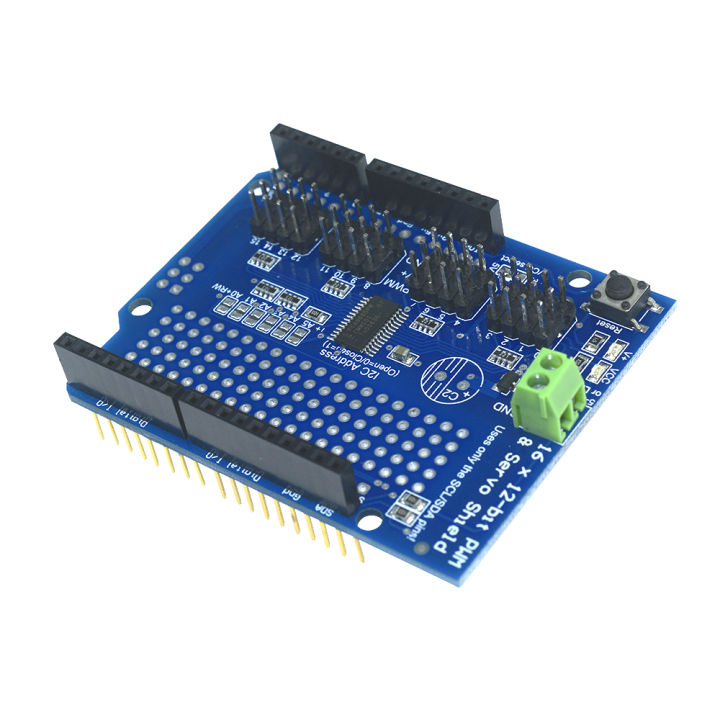 Seasboat New 16-Channel 12-bit PWM Servo Driver shield board -I2C ...