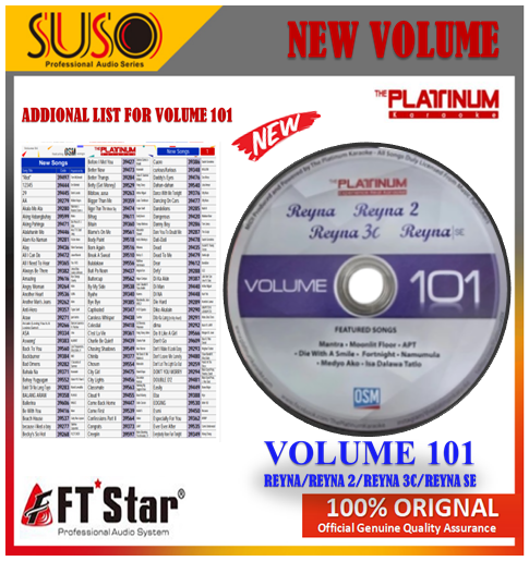 REYNA 3C CD VOLUME 101 UPDATED CD WITH ADDITIONAL SONG LIST | Lazada PH