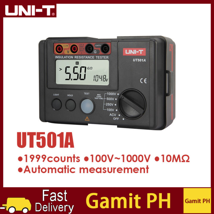 [Gamit PH]Original UNI-T UT501A 100V-2500V Digital Insulation ...