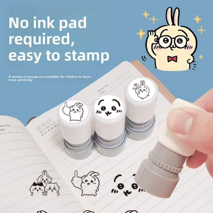 1PC Cute Chiikawa Emoticon Stamp Chiikawa Seal Stamping Chiikawa Funny ...
