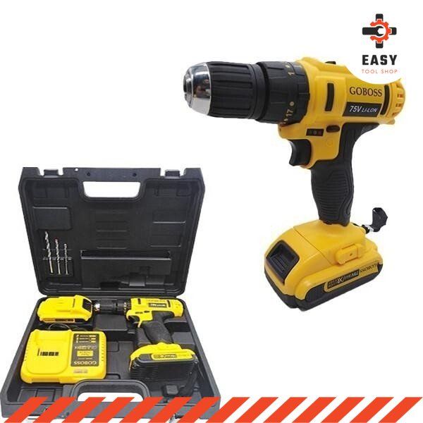 EASYTOOL ลด 50% สว่านแบต 3 ระบบ GOBOSS 75V โวลล์ JAPAN แท้ๆ 3 ระบบ งานคุณภาพ มาพร้อมแท่นชาดระบบ ...