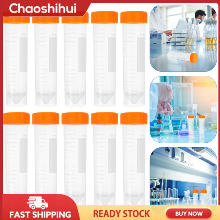Chaoshihui 50pcs Centrifuge Tube Sample Test Tubes Hospital Test Tubes ...