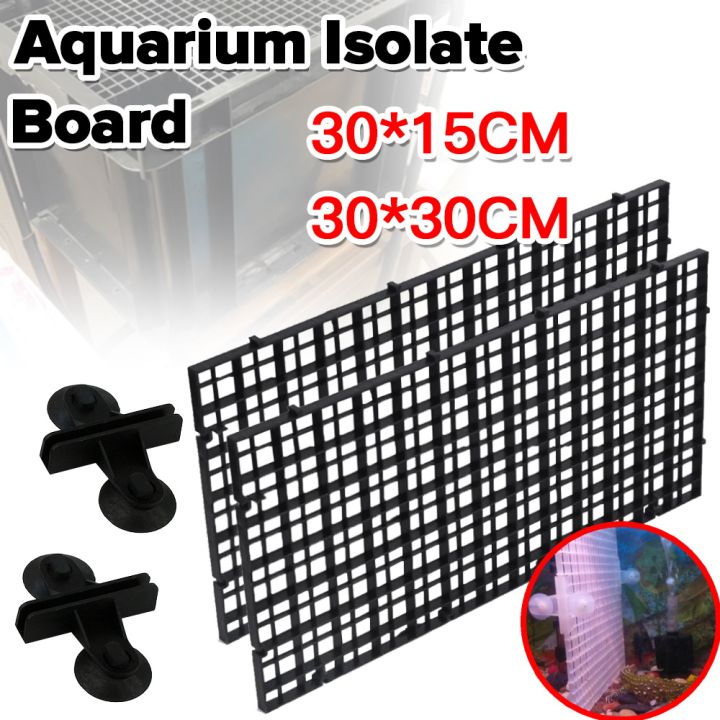 Fish Tank Bottom Isolation Tray Aquarium Grid Divider White Grid Filter ...