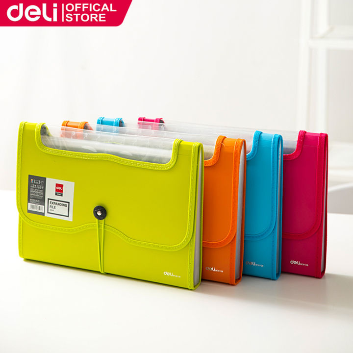 Deli A4 Expanding File 13 Internal Pockets PP E38128 1PC | Lazada PH