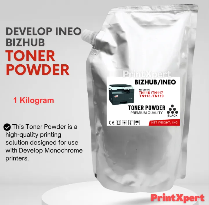 Toner Powder Refill 1kg Compatible for Develop Ineo/ Konica Bizhub 164 ...