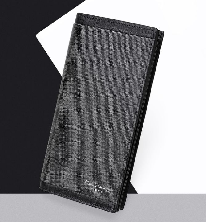 Pierre Cardin 2020AP – Black-n-Grey Long Wallet for men | Lazada