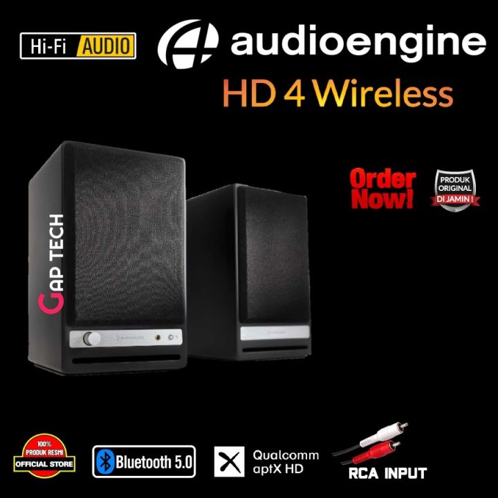 Audioengine HD4 / HD 4 Wireless Hi-Fi Premium Bookshelf Speakers Original | Lazada Indonesia