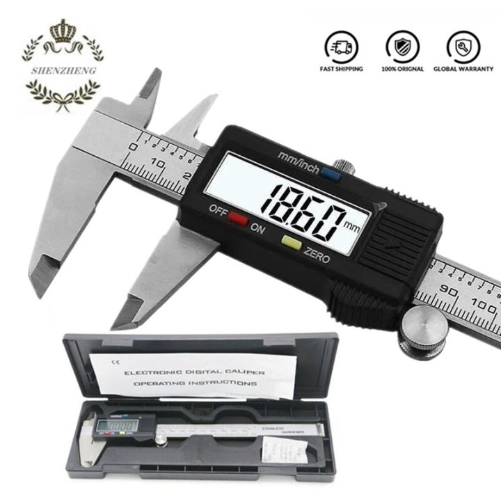 Digital Vernier Caliper STEEL Calibres Electronic RULER Calibrator ...