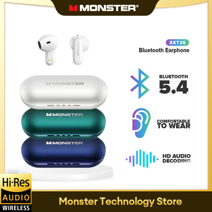 Monster XKT25 Bluetooth 5.4 Bluetooth Headset HD Ultra HD Sound Quality ...