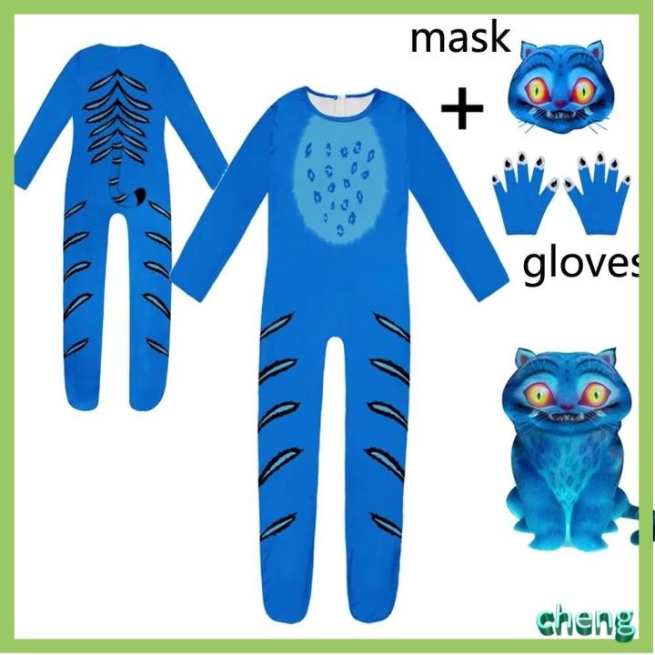 CHENG Jumupsuit Kpop Demon Hunters Costume Kids Onesie Style Tiger ...