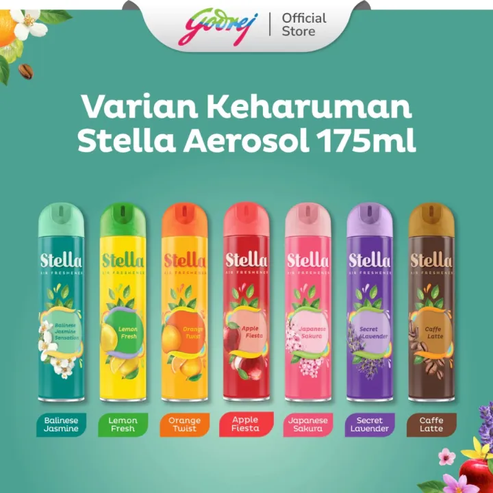 Stella Aerosol Spray Air Freshener 175ML dan 200ml - Pengharum Ruangan ...