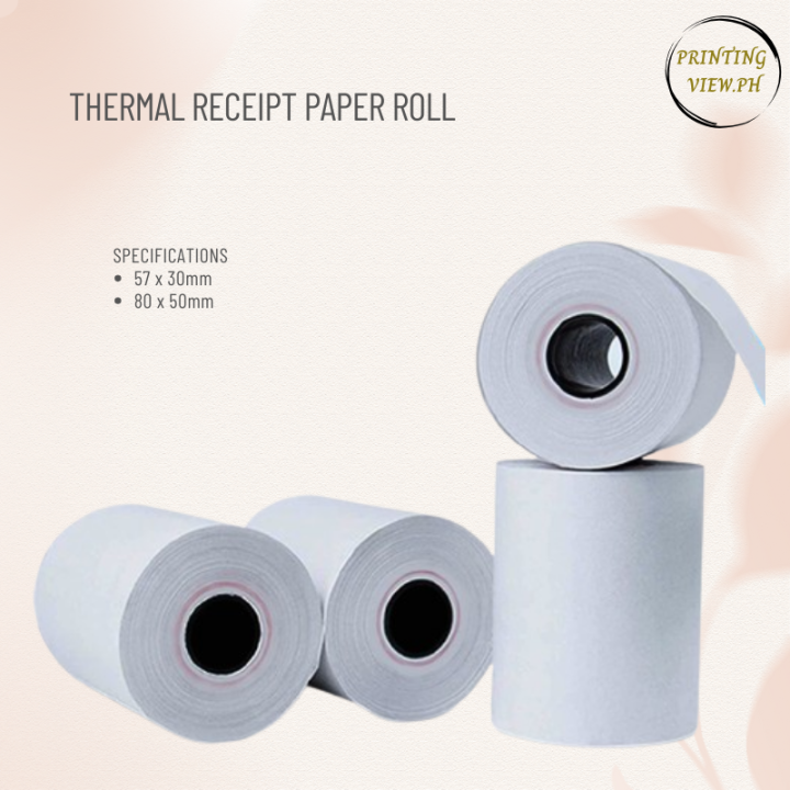 (PRINTING VIEW) Thermal Receipt Paper Roll for Receipt Printers, POS ...