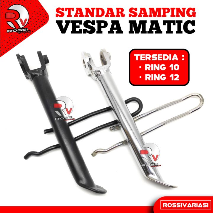 Standar Samping Vespa Matic Sprint Primavera I Get 3V Ukuran Ring 12 ...