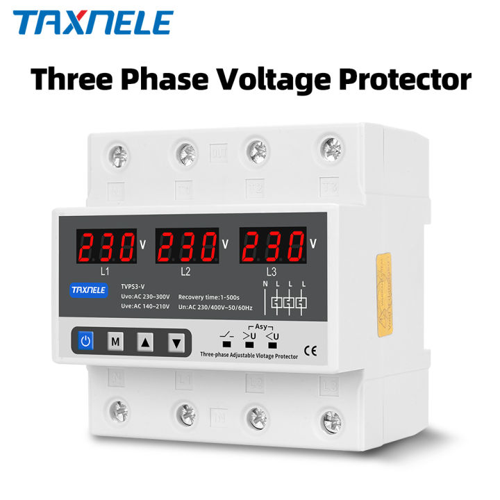Three Phase Adjustable Over And Under Voltage Protector 3 Phase ...
