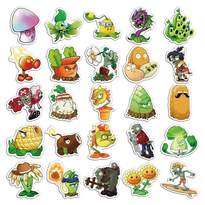 พร้อมส่ง Plants vs. Zombie Plants vs Zombies 植物大戰殭屍 sticker สติกเกอร์ ...
