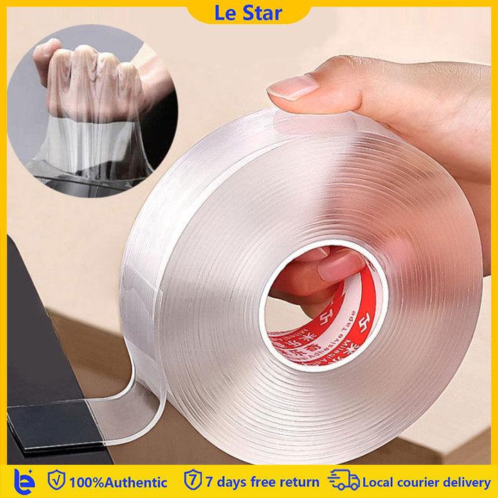Original Nano Double Sided Tape Transparent Self Adhesive Tapes Traceless Was reusable adhesives ...